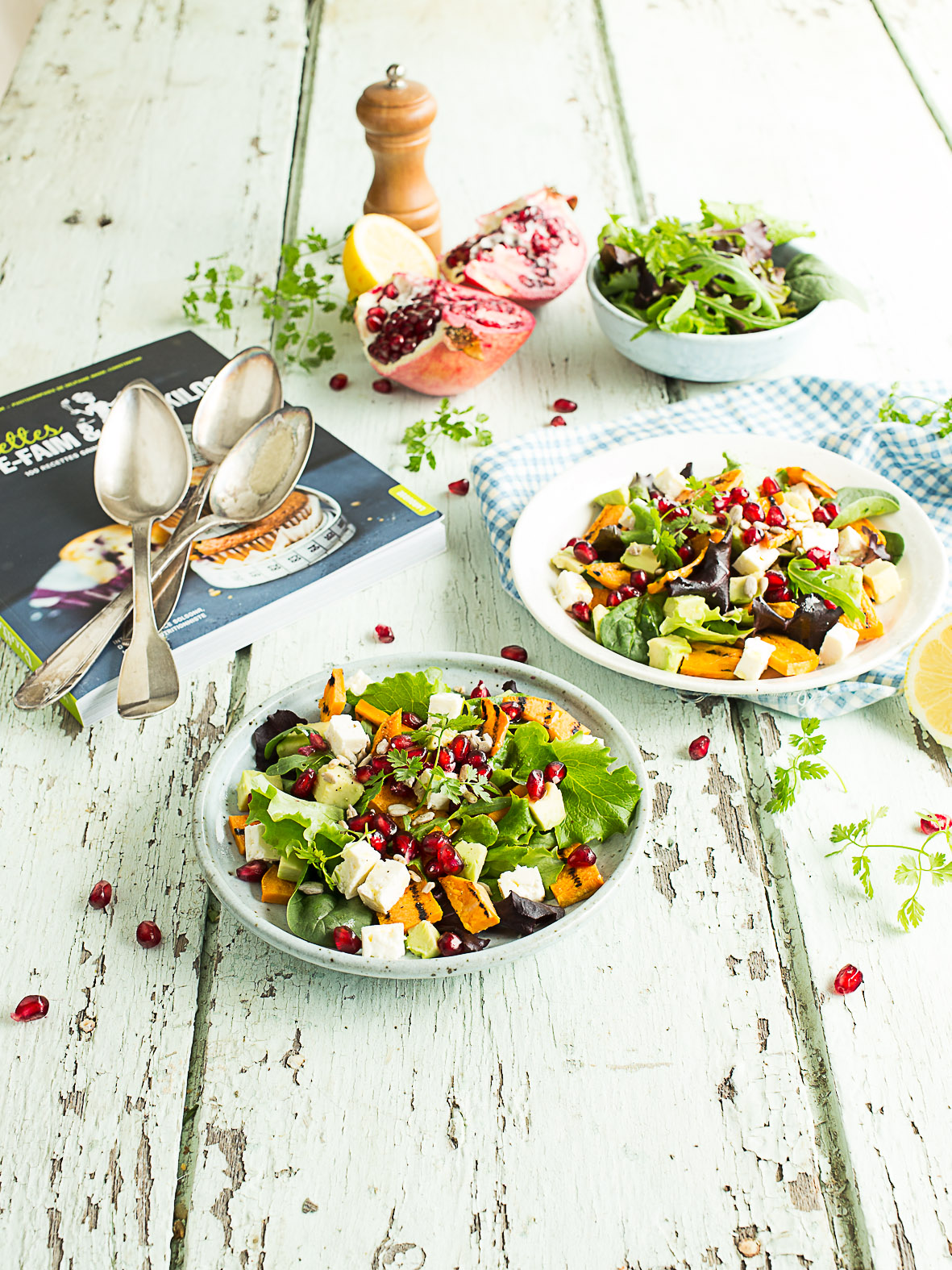 Salade de Patates Douces Grillées et Grenade | La Raffinerie Culinaire